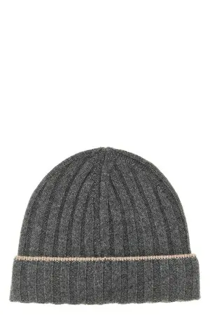 Brunello Cucinelli Cashmere Beanie - Gray