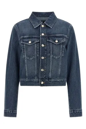7 For All Mankind Darted Shrunken Denim Jacket