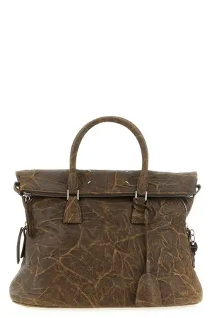 MAISON MARGIELA 5ac Soft Medium Shoulder Bag - Brown