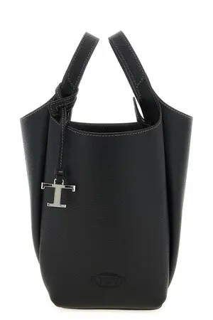 TOD'S T Timeless Mini Bucket Bag - Black