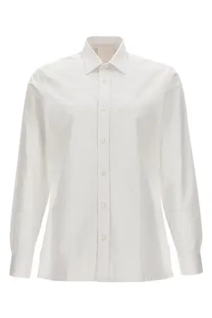 Givenchy Logo Embroidery Shirt - White
