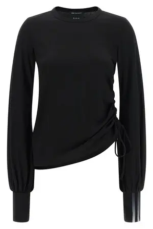 Y3 Draped Merino Wool Long-sleeve Top