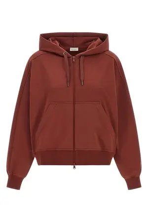 Brunello Cucinelli Solomei Ad Mcccxci Hoodie - Bordeaux