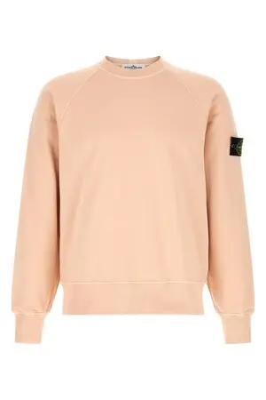 Stone Island Cotton Crew Neck Sweatshirt - Pink