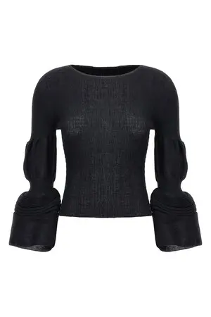 Issey Miyake Assemblage Branch Knit Top - Black