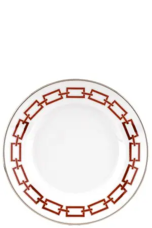 GINORI 1735 Catene Impero' Soup Plate ⌀ 24,5 Cm - Red