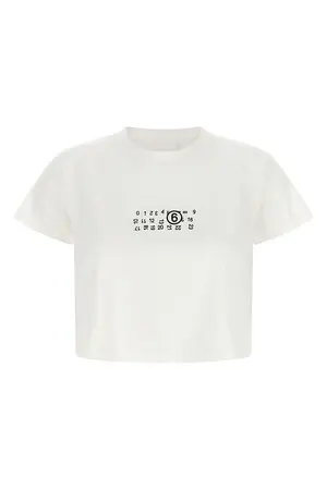 MAISON MARGIELA Numeric Signature Upside Down T-shirt - White