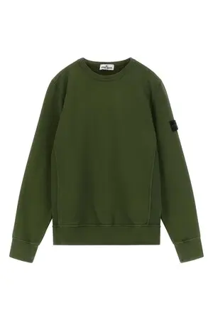 Stone Island Badge Logo' Sweatshirt - Green