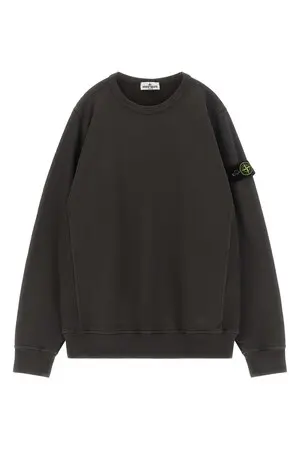 Stone Island Badge Logo' Sweatshirt - Gray