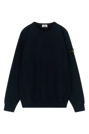 Stone Island Badge Logo' Sweatshirt - Blue