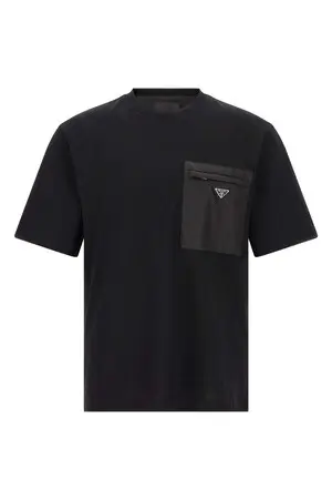 Prada Re-nylon Pocket T-shirt - Black