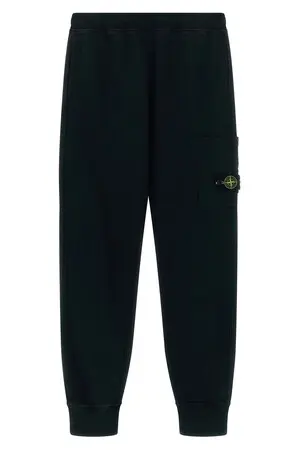 Stone Island Badge Logo' Cargo Joggers - Black