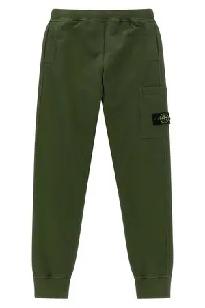Stone Island Badge Logo' Cargo Joggers - Green