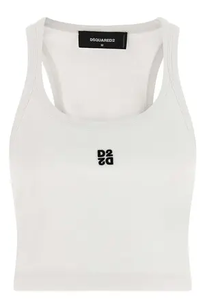 Dsquared2 Upside Down Tank Top - White