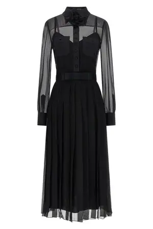 Dolce & Gabbana Silk Chiffon Midi Dress
