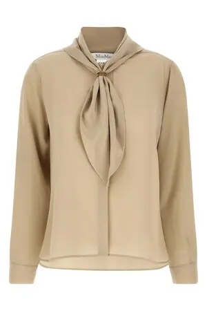 Max Mara Mxmdry Silk Shirt - Beige