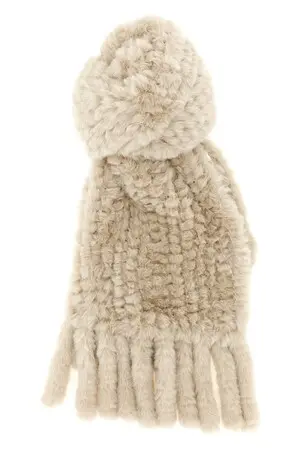 Pinko Fur Scarf - Gray
