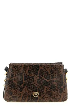 Pinko Love Birds Crossbody Bag - Brown