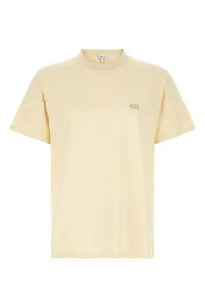 Loewe Anagram' Logo Embroidery T-shirt - Beige