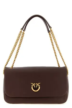 Pinko Love Birds Shoulder Bag - Brown