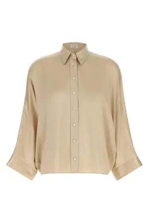 Brunello Cucinelli Monile Satin Shirt
