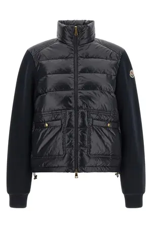 Moncler Two-material Padded Cardigan