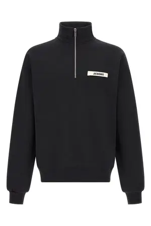 Jacquemus Le Camionneur Gros Grain Sweatshirt - Black