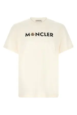 Moncler Logo Print T-shirt - White