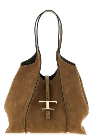 TOD'S Medium 't Timeless' Shopping Bag - Brown