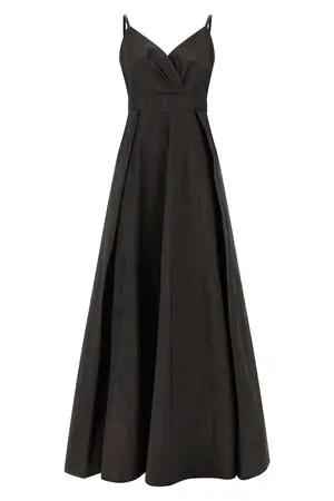 Pinko Maxi Dress With Bodice - Brown