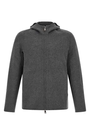GIORGIO BRATO Hooded Jacket - Gray