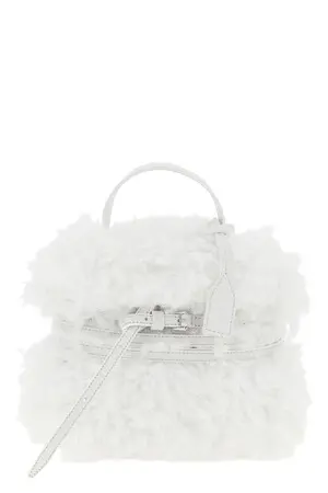 Moschino Tie Me Small Handbag - White
