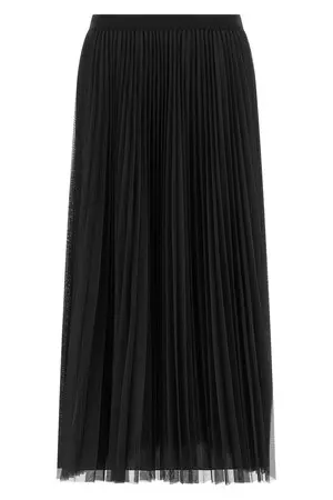 Fabiana Filippi Tulle Pleated Midi Skirt
