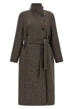 Brunello Cucinelli Sparkling Coat - Brown
