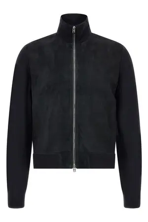 TOM FORD Two-material Cardigan - Blue