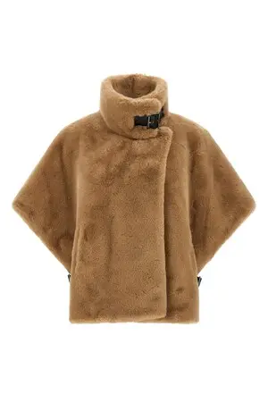 Pinko Fur Cape - Beige