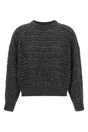 Brunello Cucinelli Dazzling Braids Sweater