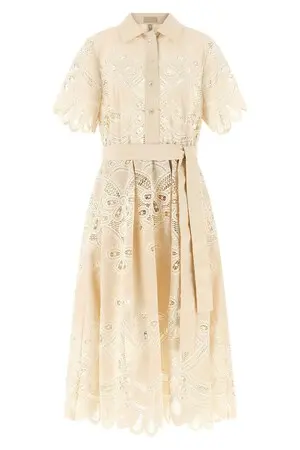 Elie Saab Carving Embroidery Dress