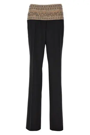 Stella McCartney Crystal-embellished Wool Trousers
