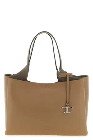 TOD'S Medium T Timeless Shopping Bag - Brown
