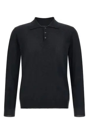 ZANONE Cashmere Polo Shirt - Blue