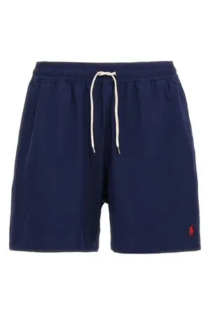 Polo Ralph Lauren Logo Embroidery Swim Shorts - Blue