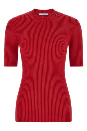 Prada Ribbed Virgin Wool Sweater