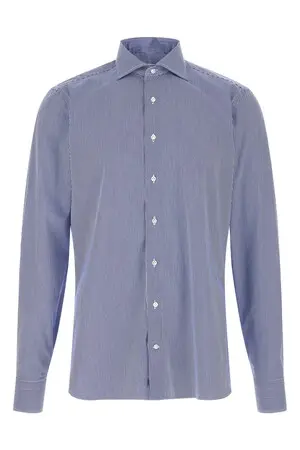 BORRIELLO NAPOLI Marechiaro Collar Shirt - Blue