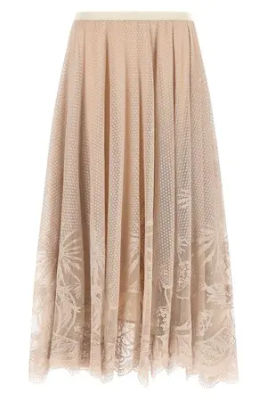 Fabiana Filippi Jacquard Lace Midi Skirt