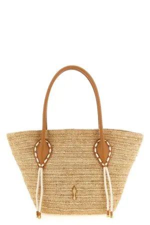 CHRISTIAN LOUBOUTIN Venus Basket Large Shopping Bag - Beige