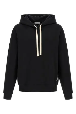 JIL SANDER Cotton Hoodie - Black