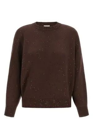 Brunello Cucinelli Brunello Cucinieli Diamante Sweater - Brown