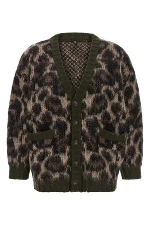 R13 Animal Print Cardigan