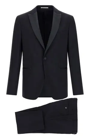 Pal Zileri Wool And Satin Dress